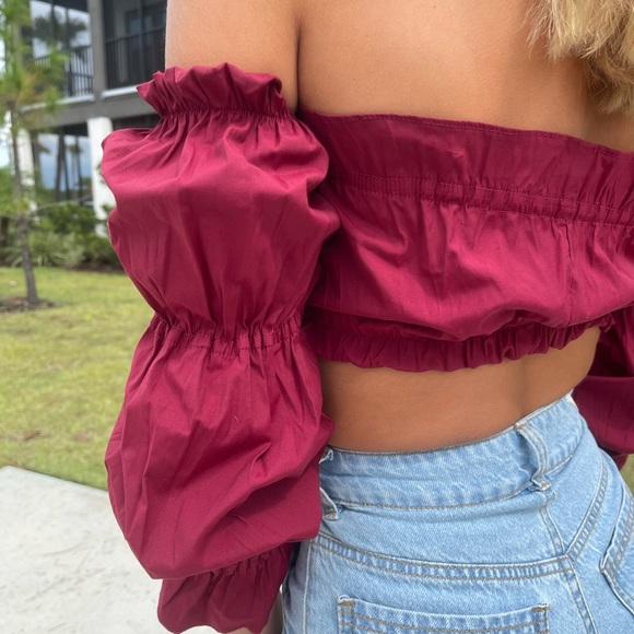 LACH | Tops | Wine Crop Top I Have In Three Different Colors And Sizes ...